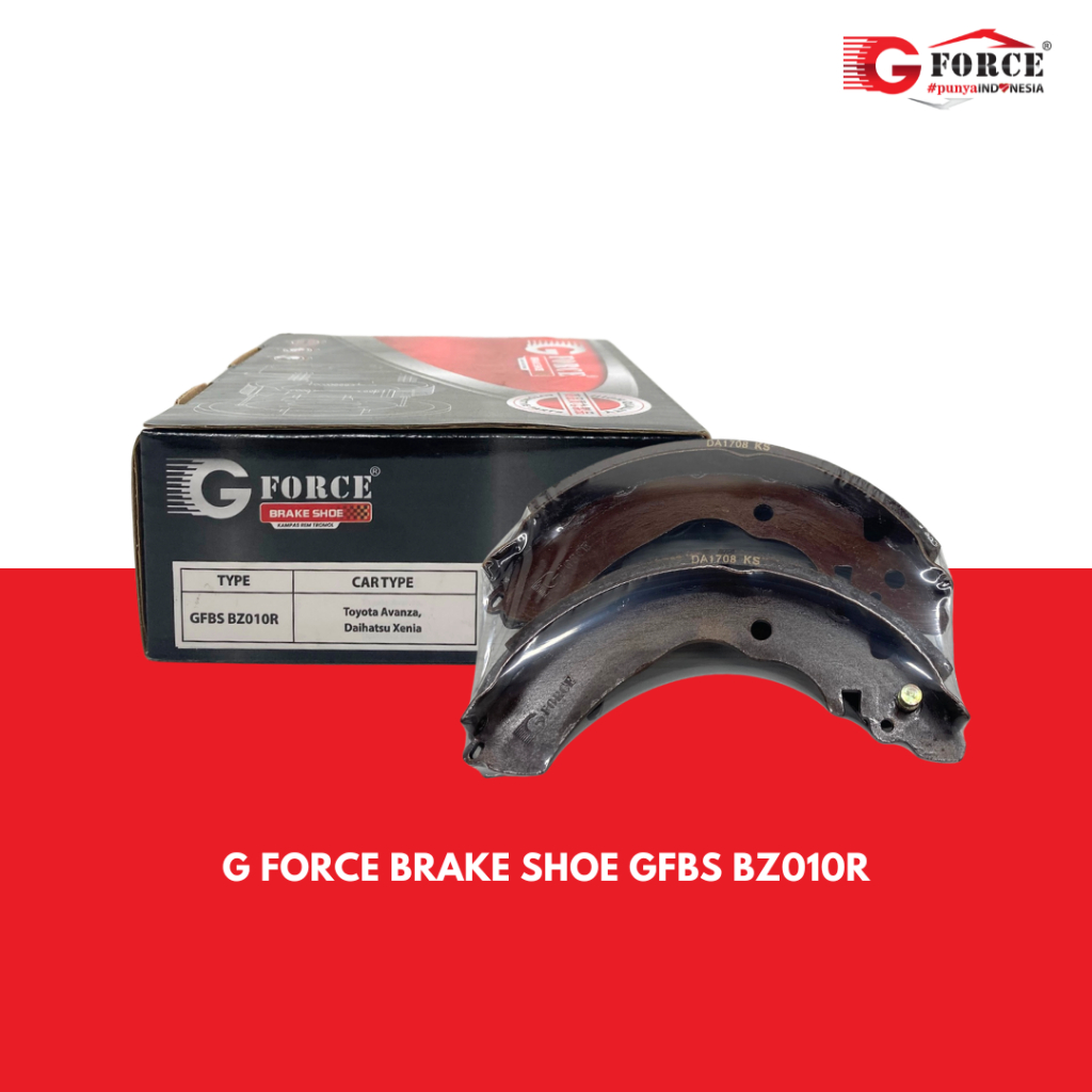 G FORCE BRAKE SHOE GFBS BZ010R (Application for Toyota Avanza, Daihatsu ...