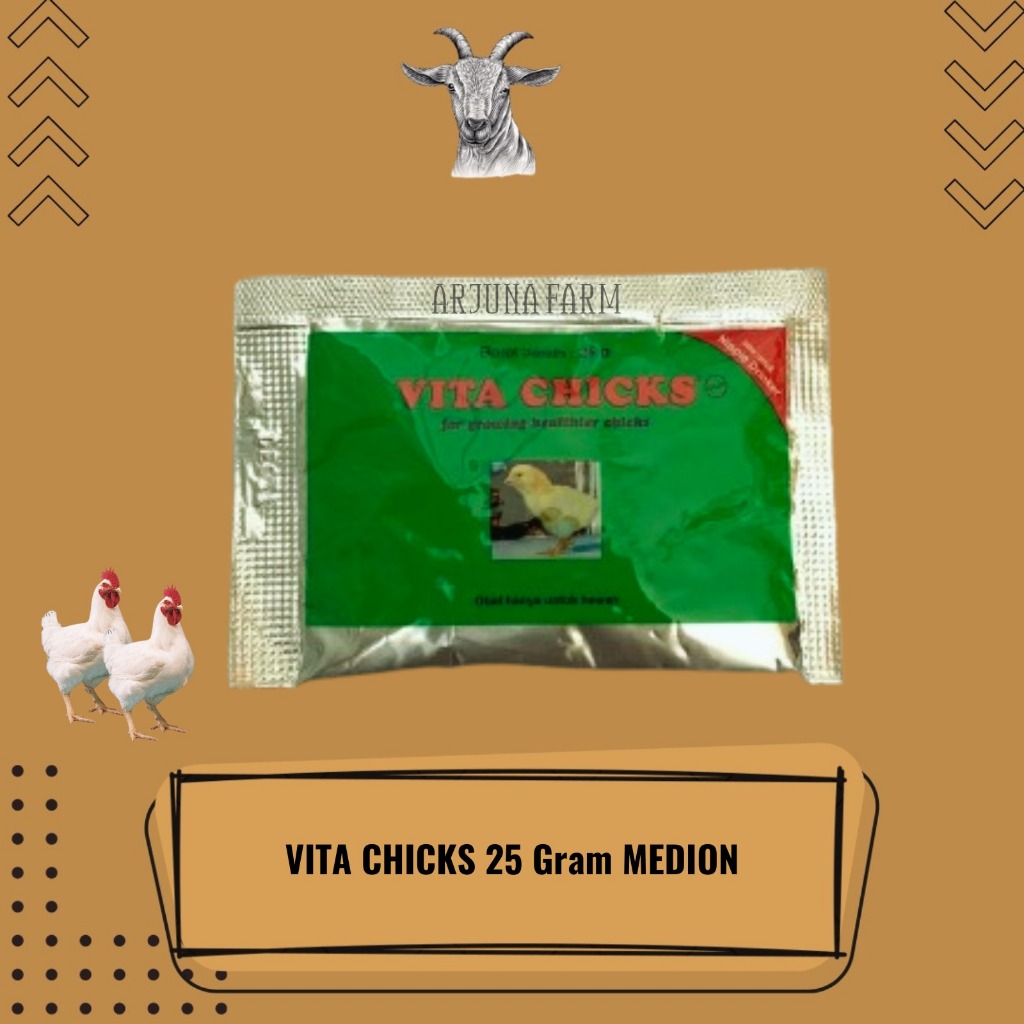 Vita Chicks 25 Gr Medion Newborn Chicken Drinking Vitamin | Shopee Malaysia