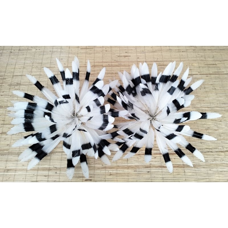 Kaltim Beads - (Pair) Kirip Dayak Ethnic rings / Hand feather rings for ...