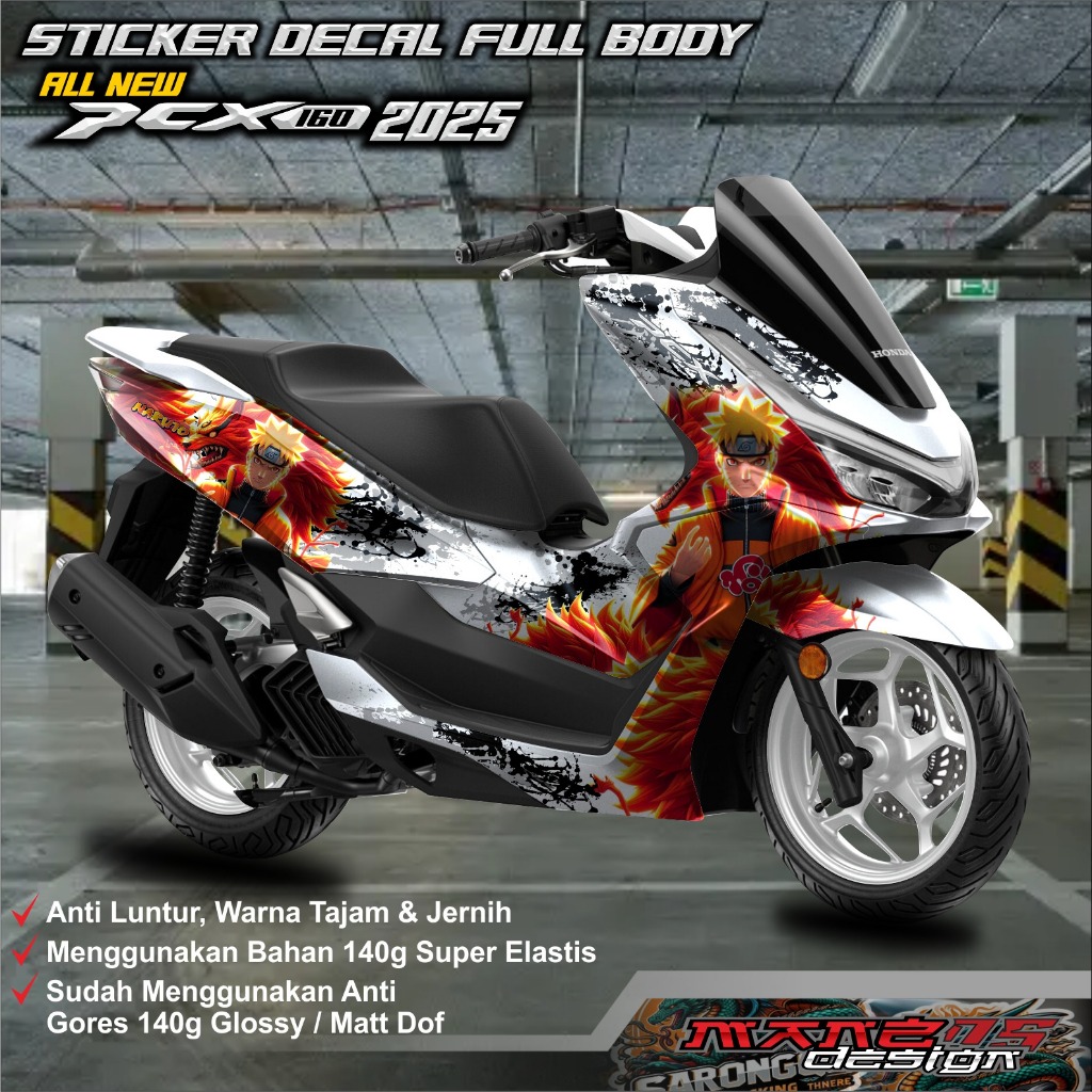 PCX ROADSYNC Fullbody Decal PCX160 Fullblok Decal Sticker Latest ...