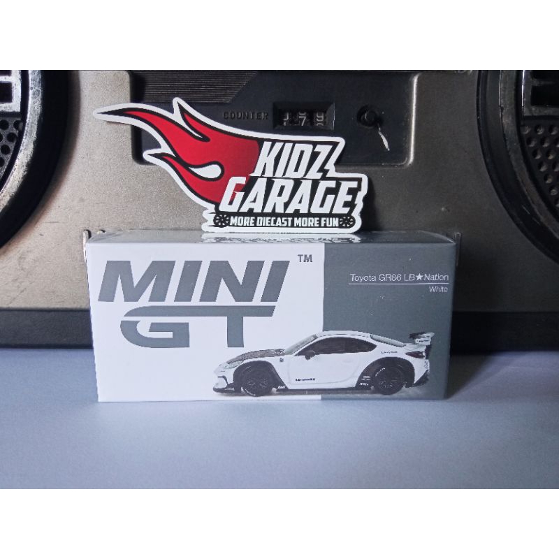 Mini GT Toyota GR86 LB Nation White | Shopee Malaysia