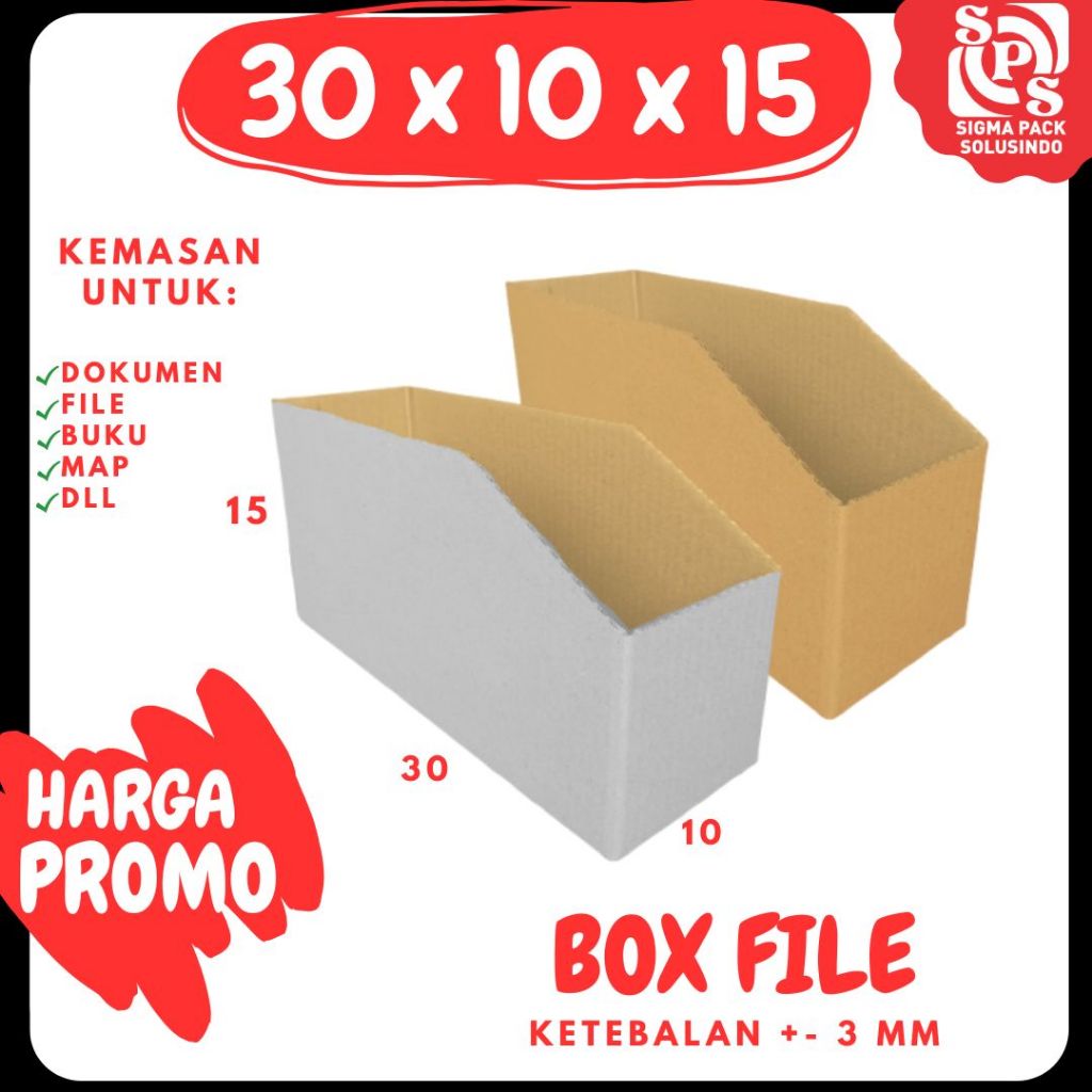 File Box 30x10x15 Bondex Folder Folder Bindex Partition Box Bin Archive ...