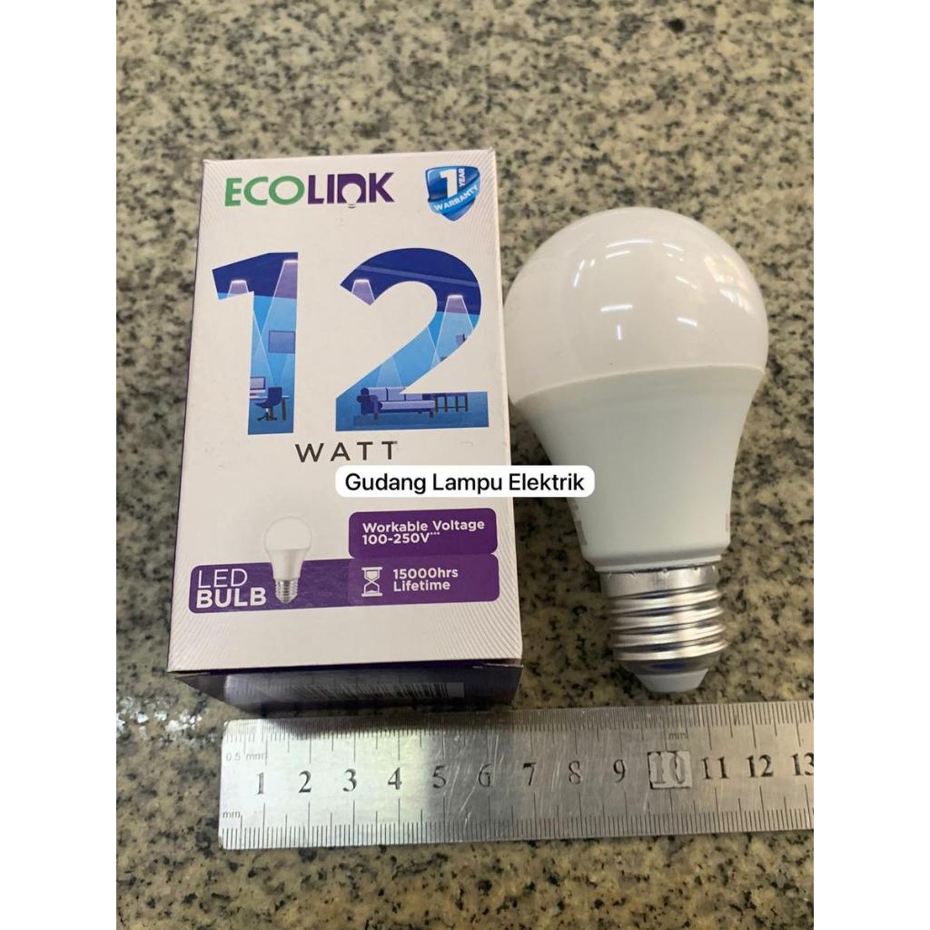 PUTIH ECOLINK LED lamp 12 watt 12w WHITE LED bulb | Shopee Malaysia