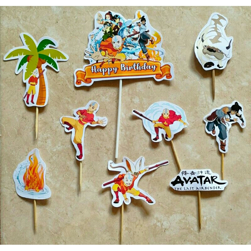 Birthday cake decoration cake topper set with Avatar theme | Shopee ...