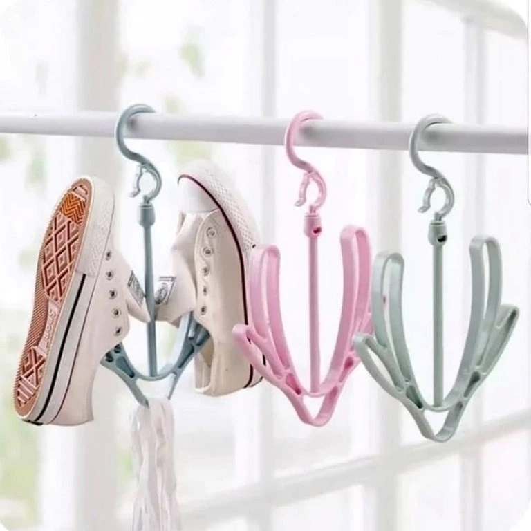 GANTUNGAN Sandal SHOE hanger 2 in 1 sandal drying shoe hanger | Shopee ...