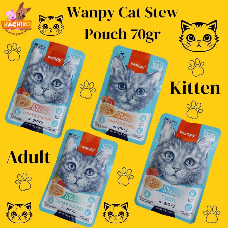 Wanpy Cat Wet Food 70gr / Wanpy Cat Adult / Wanpy Cat Kitten / Wanpy ...