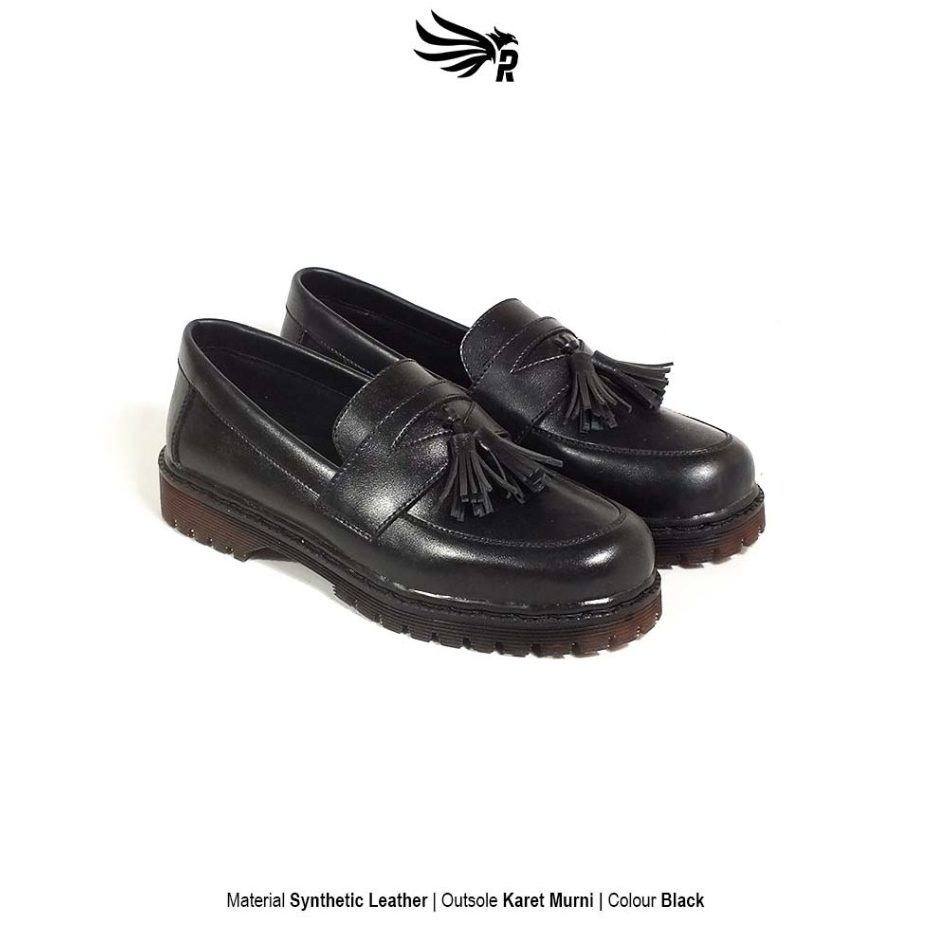 Rovertrack Rey - Original Rey Loaferboi Men's Black Leather Penny ...