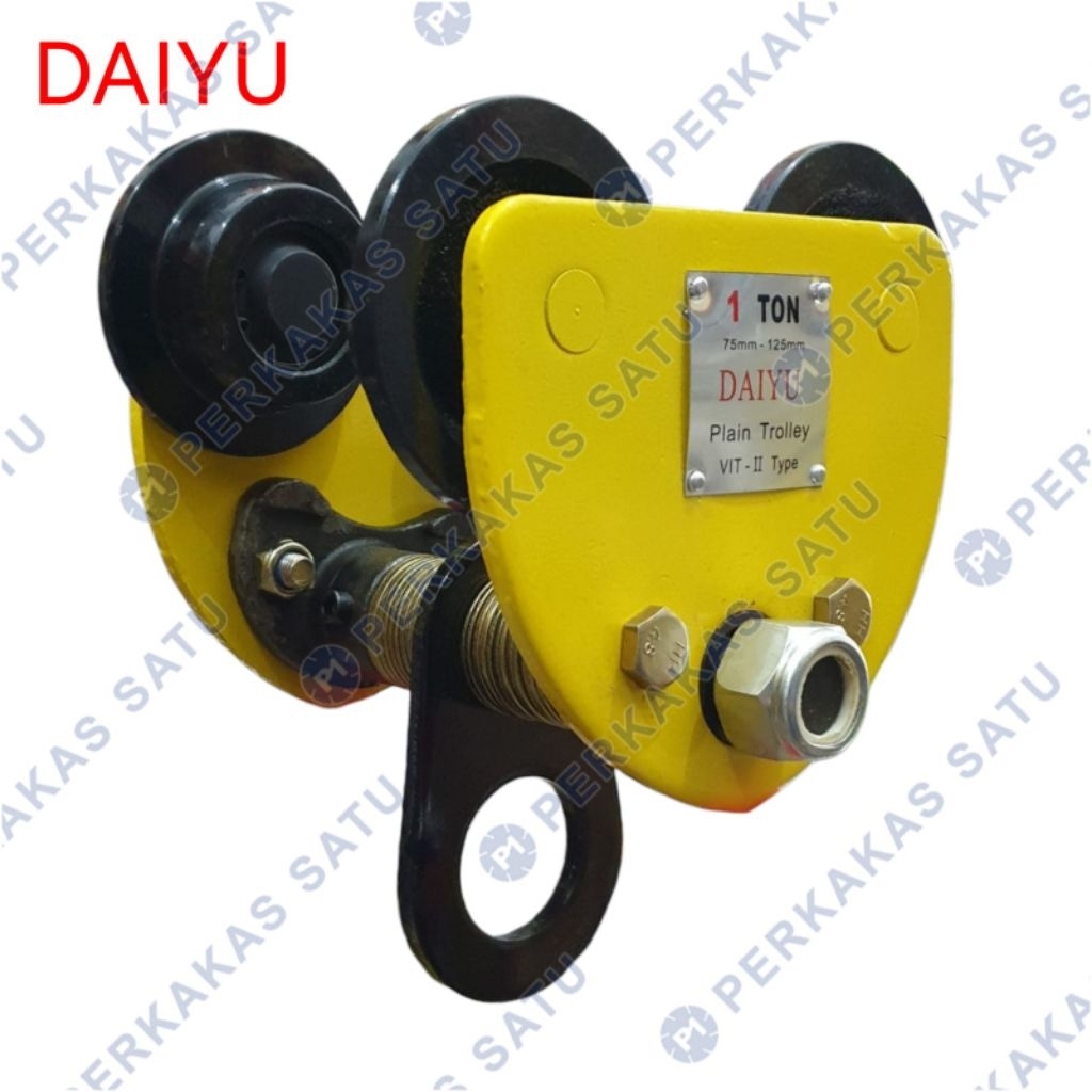 PLAIN TROLLEY 1 TON DAIYU MANUAL TROLLEY 1T CARTROL DEREK 1 T | Shopee ...