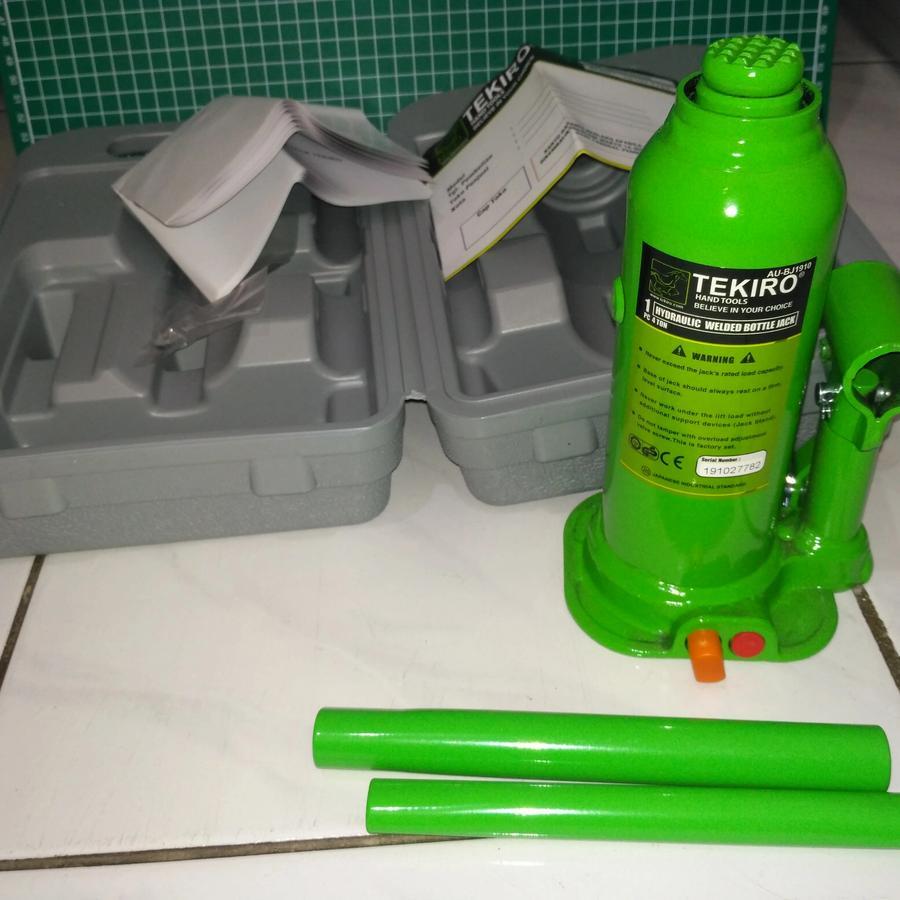 TEKIRO - 4 TON BOTTLE JACK - HYDRAULIC CAR JACK - ORIGINAL | Shopee ...