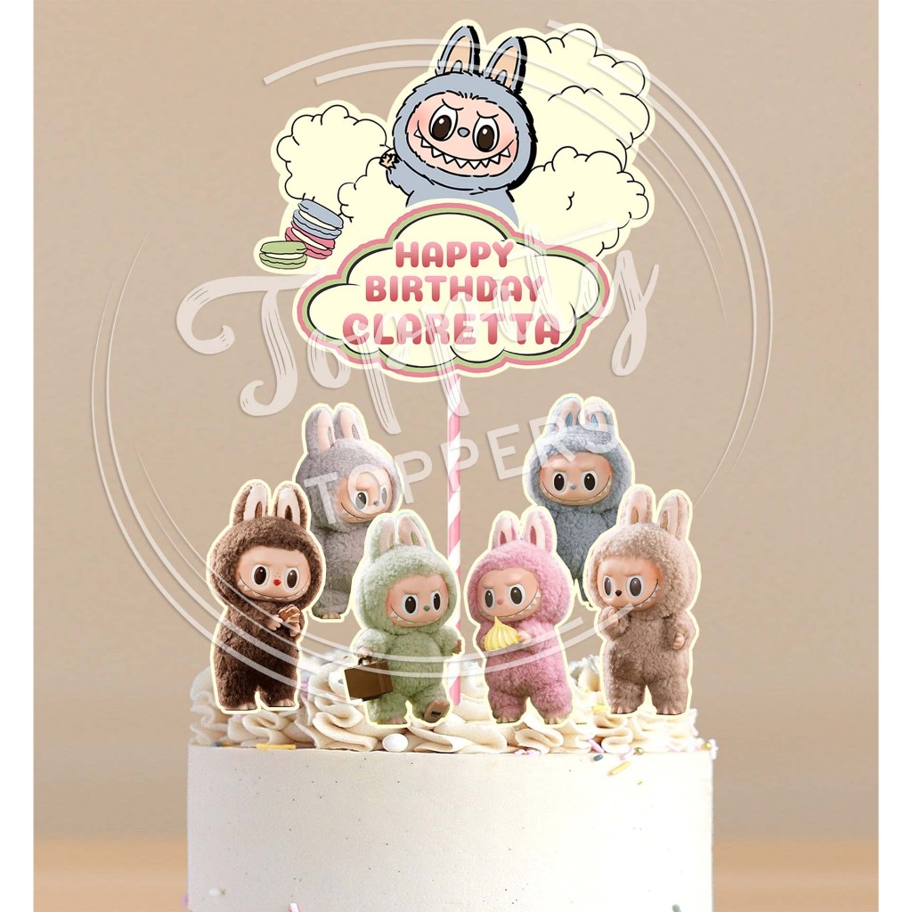 Labubu birthday cake Topper | Shopee Malaysia