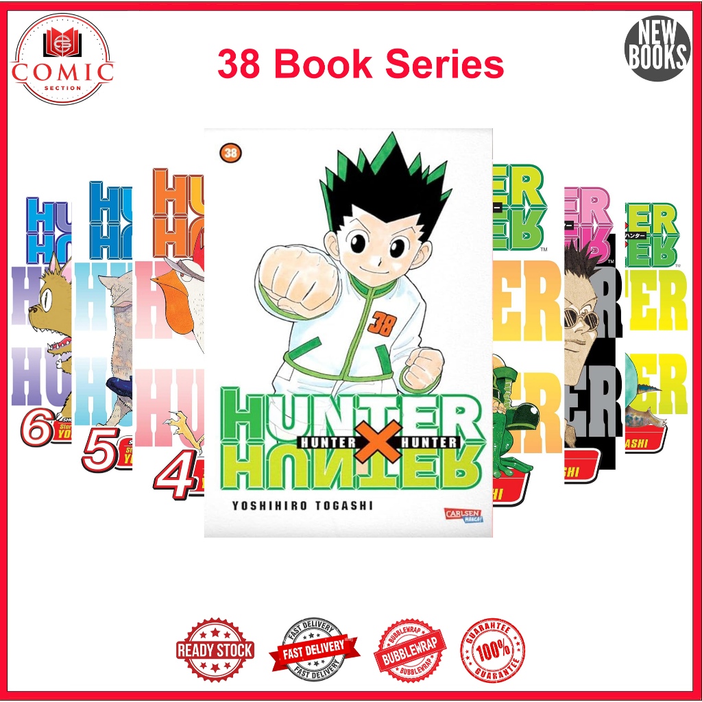 Hunter X Hunter, 38 Book series by Yoshihiro Togashi (English) | Shopee ...