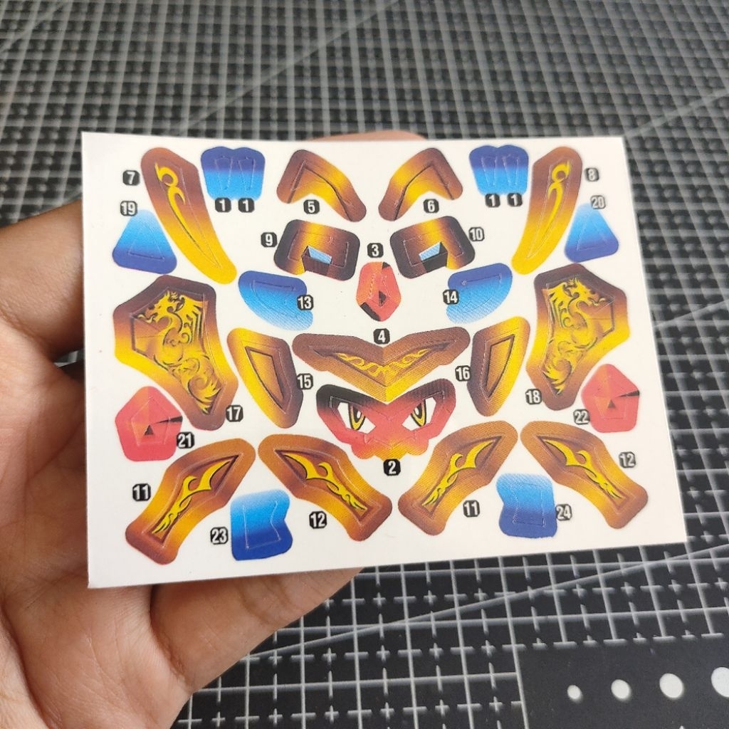 Crossfight bdaman cutting sticker for smash dragold reprint | Shopee ...