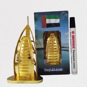 Burj Al Arab Dubai Tower Miniature in Gold Color | Shopee Malaysia