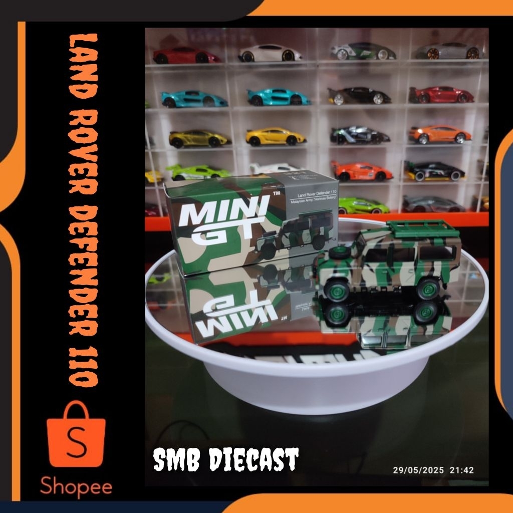 MINI GT LAND ROVER DEFENDER 110 MALAYSIAN ARMY MGT321 | Shopee Malaysia
