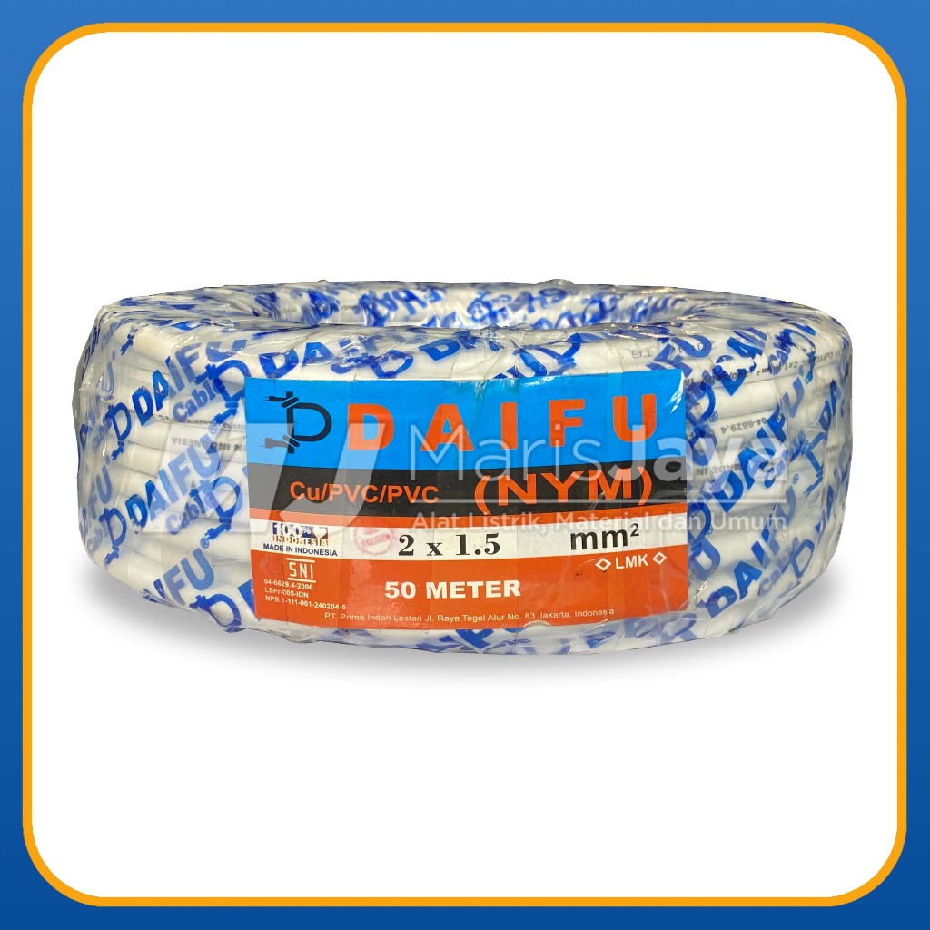 DAIFU NYM Single Cable 2x1.5 2x1.5 mm 50 meters (PER ROLL) | Shopee ...