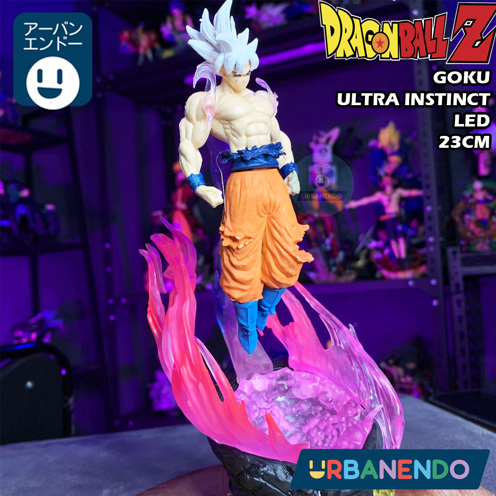 Goku Action Figure Ultra Instinct LED 23cm LED Anime Display LED Figure ...