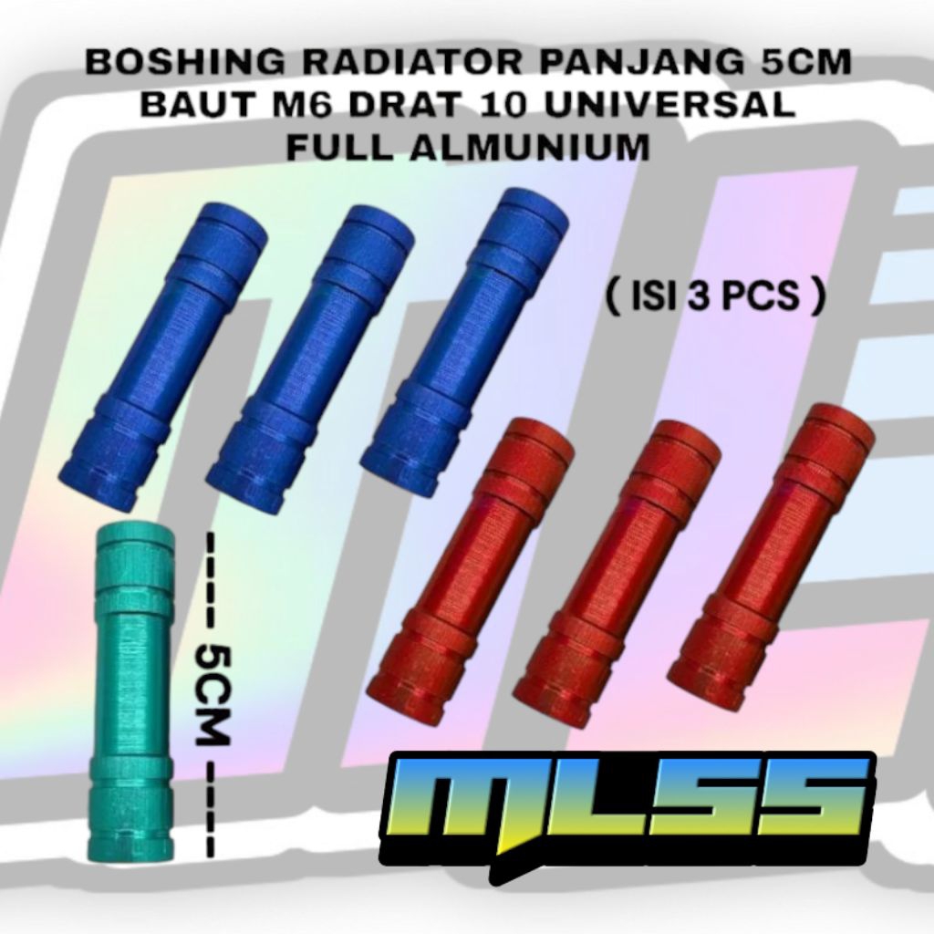 Aluminum radiator boshing boshing, 5cm long, m6 thread 10 bolts ...