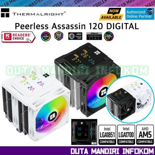 ThermalRight Peerless Assassin 120 Digital I ARGB - Dual Tower Air CPU Cooler with Digital ...