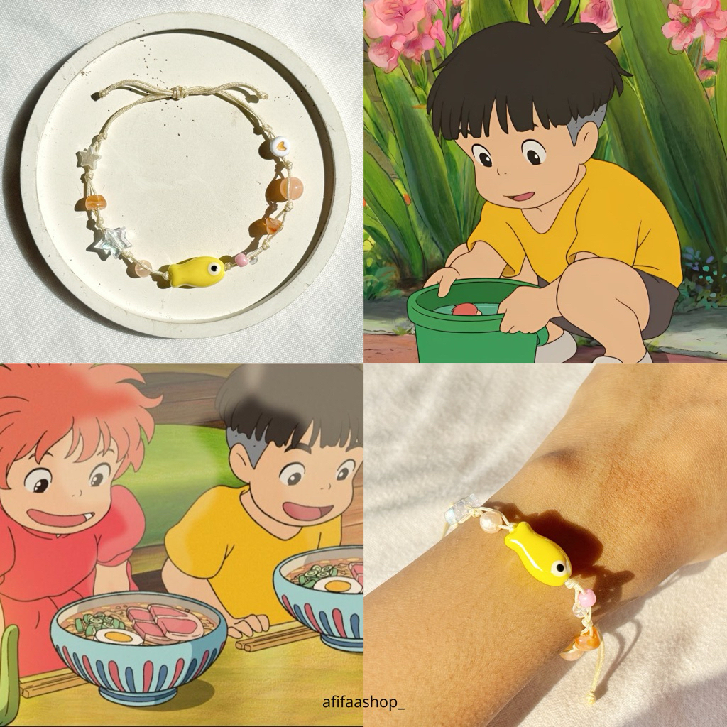 Ghibli Bracelet/ ponyo Bracelet/ Studio ghibli Bracelet/ ghibli ...