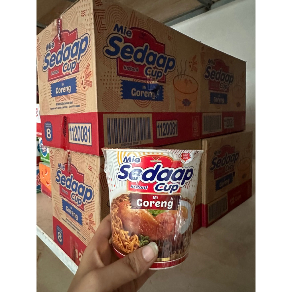 (1 box) Mie Sedaap Fried Cup contains 12 81g packaging | Shopee Malaysia