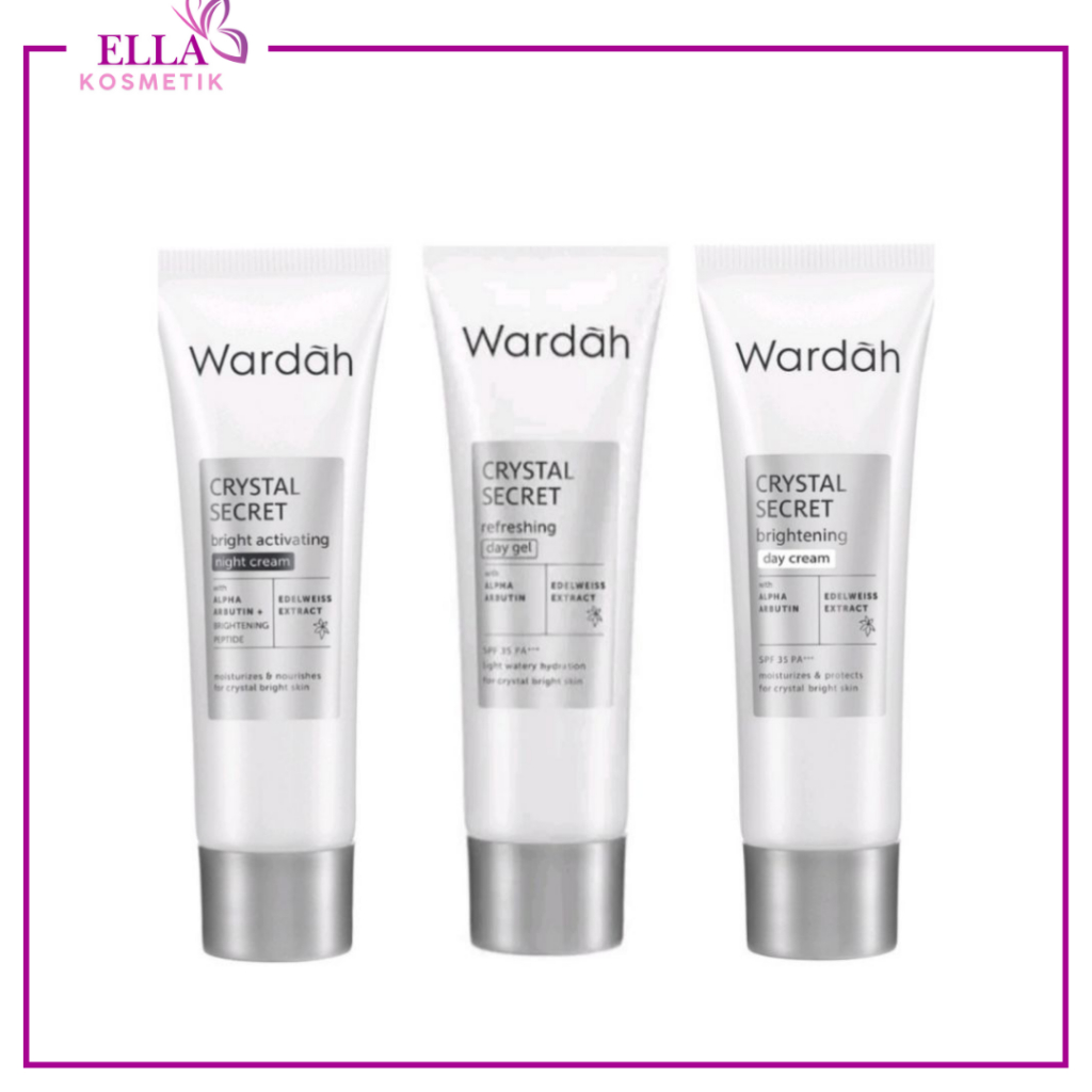 Wardah Crystal Secret 15ml Day/Night Cream (NEW PACKAGING) | Shopee ...