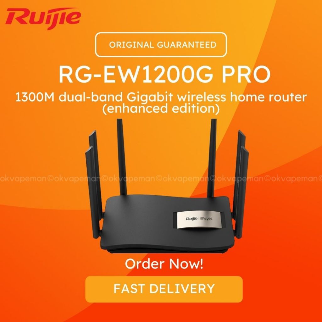RUIJIE REYEE RG-EW1200G PRO 1300M Dual-band Gigabit Wireless Router ...