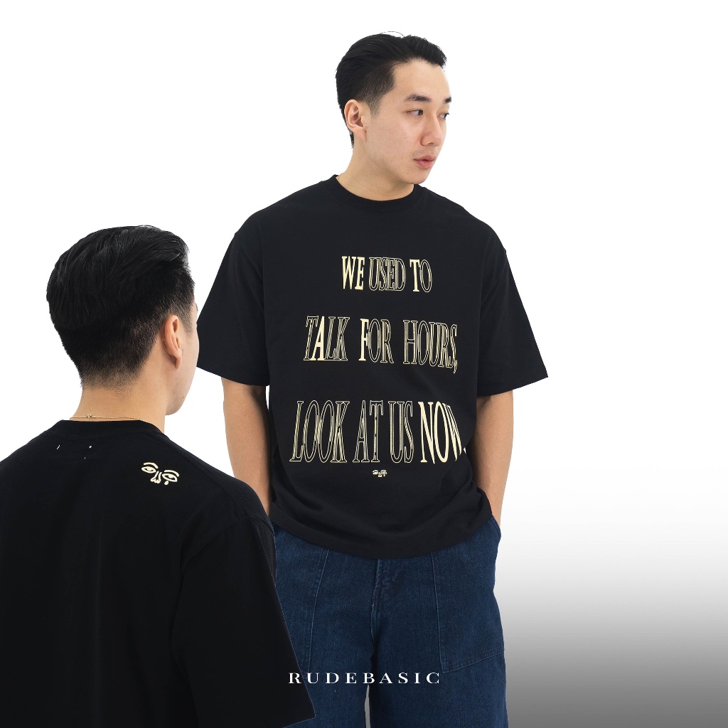 RUDEBASIC - Look Oversized Tee | Heavy Weight Cotton | Shopee Malaysia