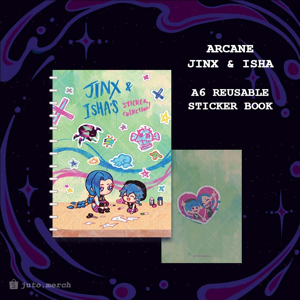 ARCANE JINX & ISHA REUSABLE STICKER COLLECTING BOOK (LEAGUE OF LEGENDS ...
