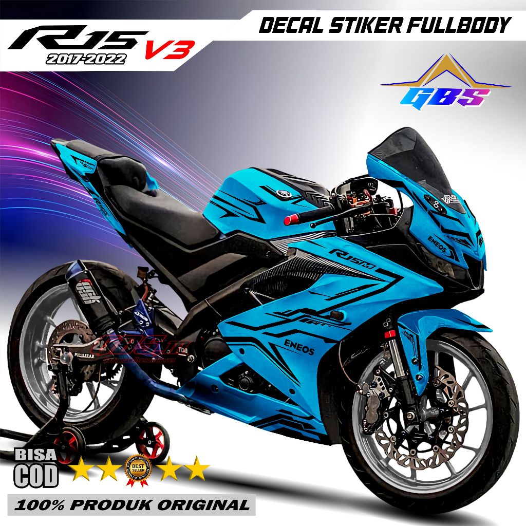 (Latest) Decal R15 V3 Sticker Decal Motor R15 V3 Sticker Yamaha R15 V3 ...