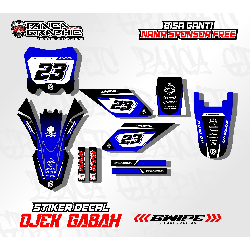 Decal Decal Decal Striping Motorcycle Sticker Taxi Taxi Spider Padi ...