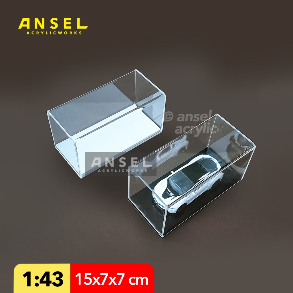Ansel Display Diecast Acrylic Box / Acrylic Car Box scale 1:43 / 15x7x7 ...