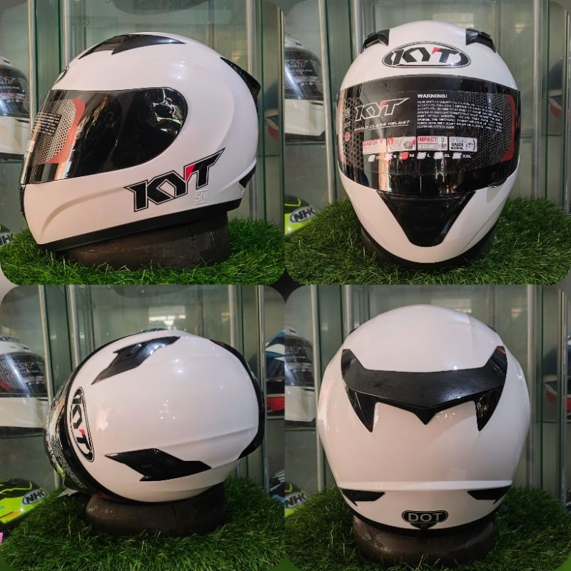 KYT R10 SOLID WHITE ORIGINAL KYT | Shopee Malaysia
