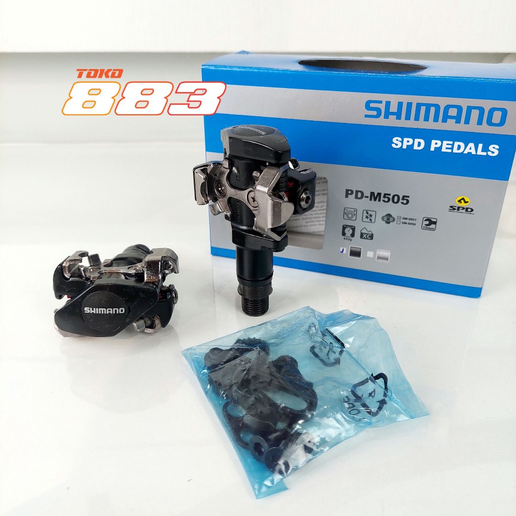 Shimano SPD PD-M505 M505 MTB Cleat Pedals | Shopee Malaysia