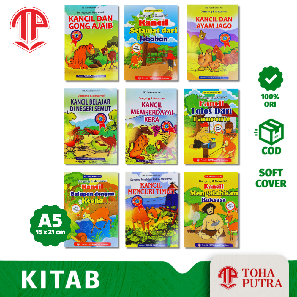 Children's STORY BOOKS WITH PICTURES AND COLORING SI KANCIL SERIES ...
