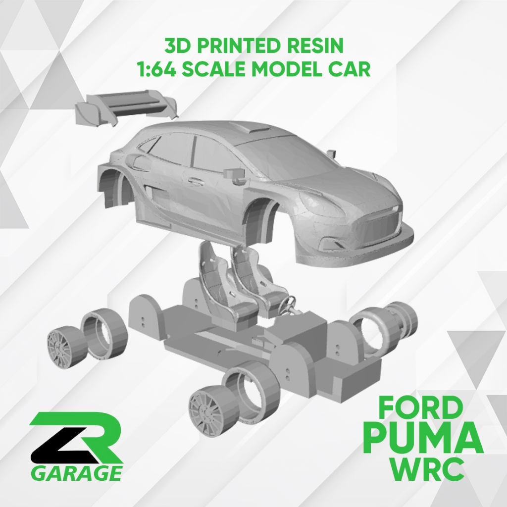 Car Kit 1/64 scale Ford Puma WRC / Hotwheel Ford Puma / Resin Car Kit ...
