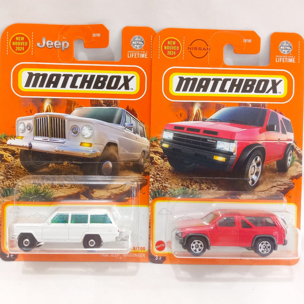 Diecast Matchbox 1964 Jeep Wagoneer & 1985 Nissan Pathfinder - Classic ...