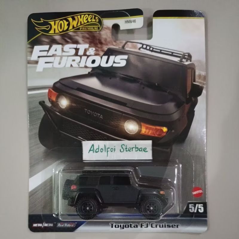 Hotwheels hot wheels premium toyota FJ cruiser fast & furry edition F&F ...