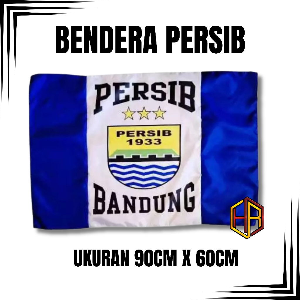 Persib Bandung flag Size 90cm x 60cm | Shopee Malaysia