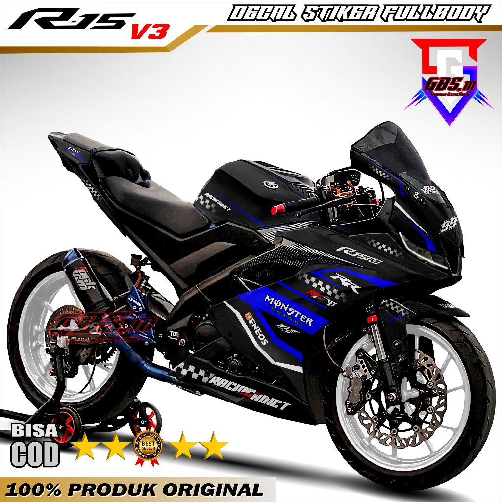 Newest R15 V3 Motorcycle Variation Decal R15 V3 Motorcycle Decal ...