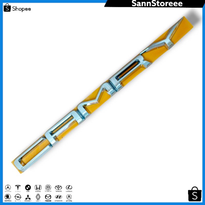 MESIN Original Chrome Camry Writing Emblem/Original Chrome Camry Trunk ...