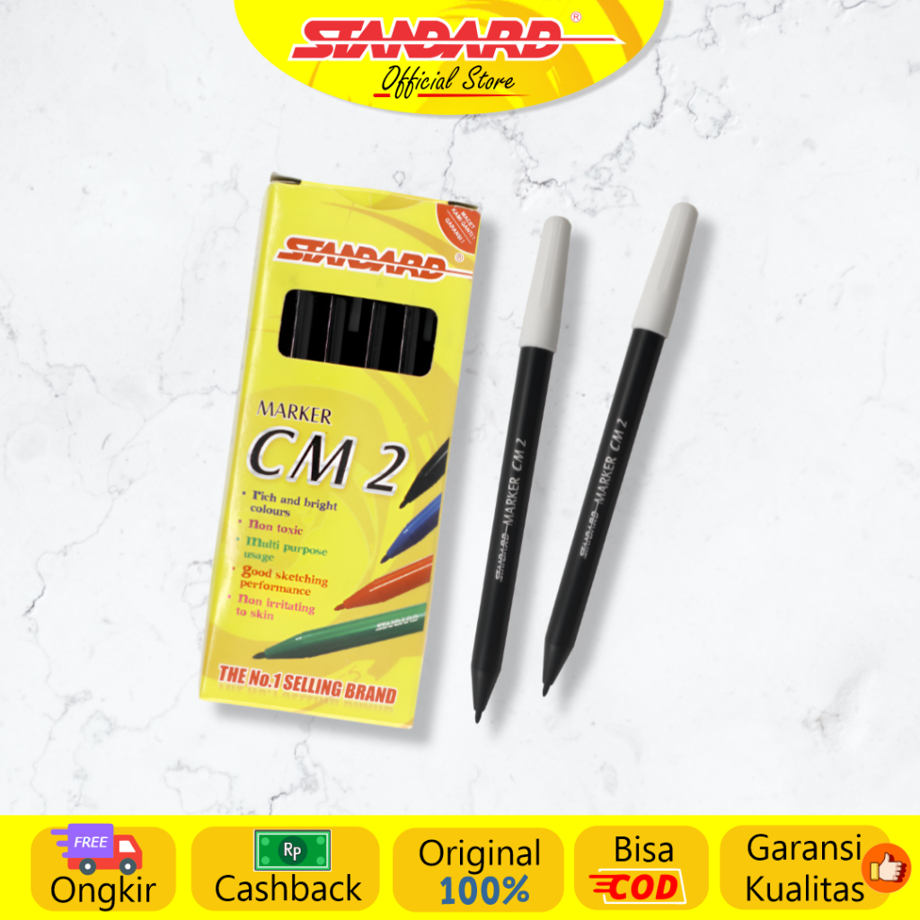 Standard Marker - CM 2 Contents 12 pcs (Marker) | Shopee Malaysia
