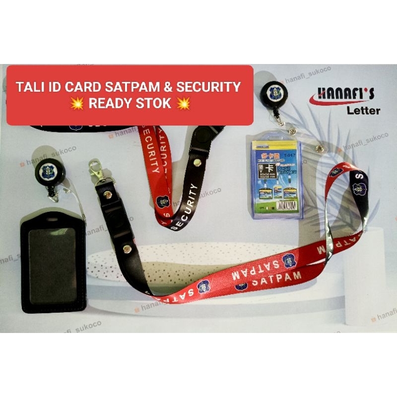 Satpam SECURITY id card printing strap Unit Lanyard | Shopee Malaysia