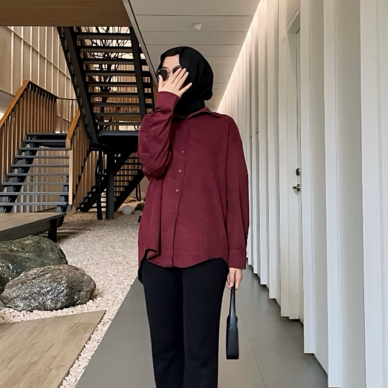 Justina LINEN BLOUSE SHELF 1 | Shopee Malaysia