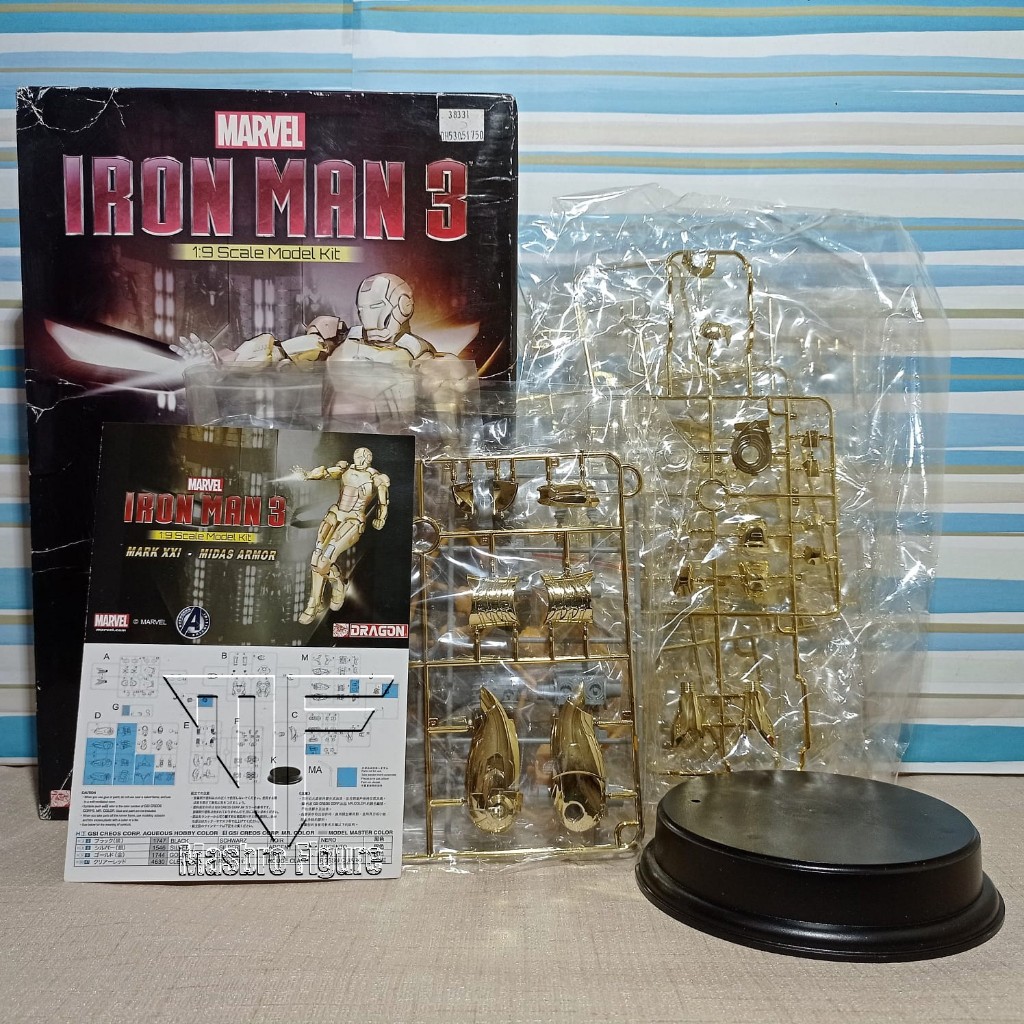 Marvel Iron Man 3 Mark 21 midas armor 1:9 scale model kit Dragon ...