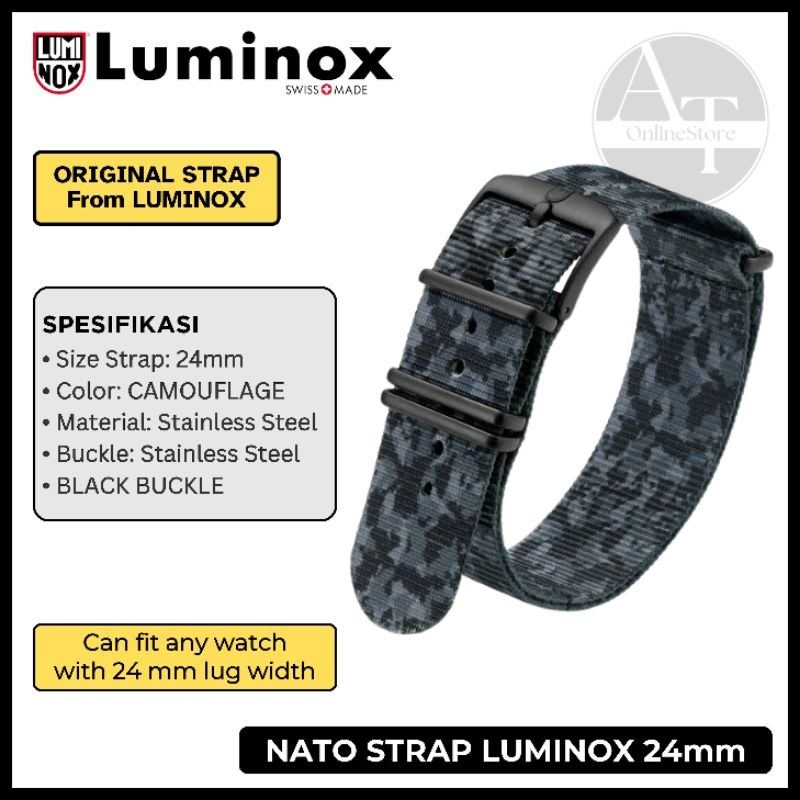 Original Luminox Nato Strap Camouflage Luminox 24mm Watch Strap ...