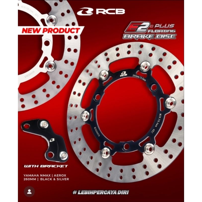 Cnc floting Rcb e2+ Vario 150 new 5 hole front disc plus cnc brackets ...
