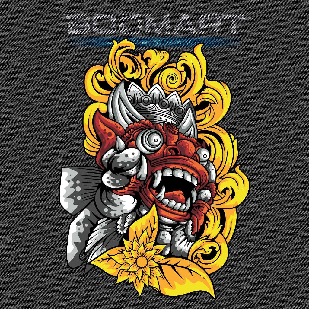 Sticker A4 LEAK BARONG BALI CHARACTERS | Shopee Malaysia
