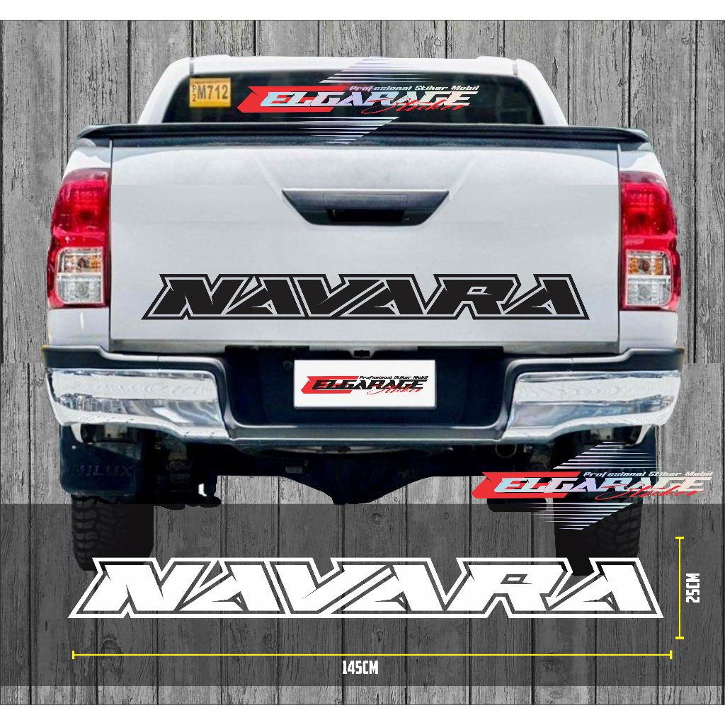 Navara car tub sticker navara car rear tub sticker navara car sticker ...