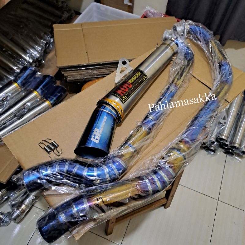 1set kou Mahachai Conical open Tube pipe skygo 125 150 rusi_tc bajaj ...