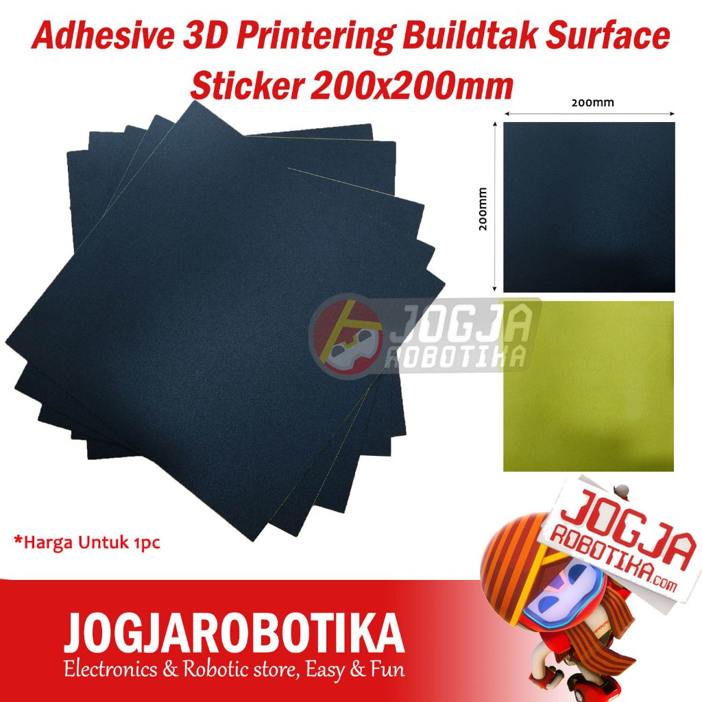 Adhesive 3D Printer Printer Buildtak Surface Sticker 200x200mm | Shopee ...